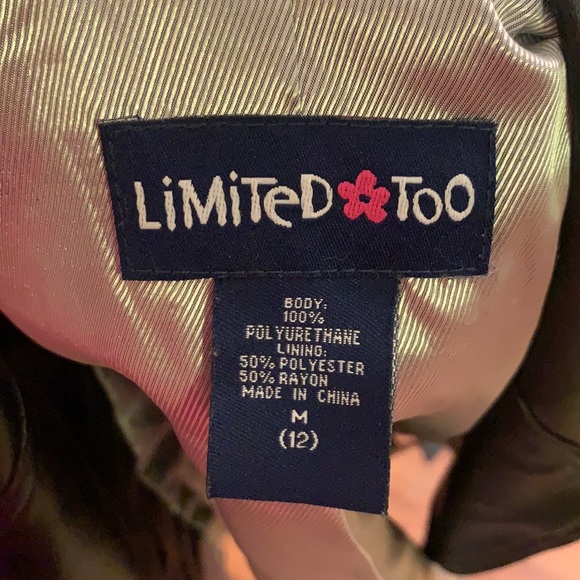 Limited Too | Jackets & Coats | Limited Two Faux Leather Jacket Sz 2 ...